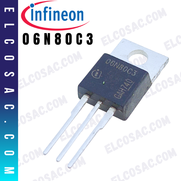 SPP06N80C3 (06N80C3) | INFINEON TECHNOLOGIES - Elcosac - Perú Lima Perú